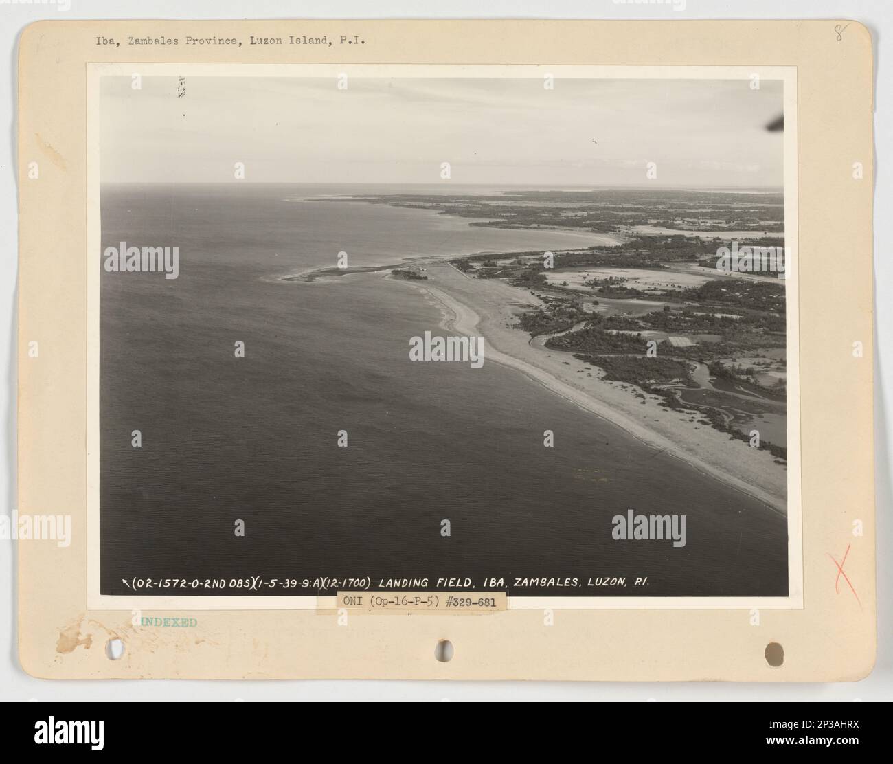 Landing Fields - Philippines - Iba, Aerial Photograph Stock Photo - Alamy