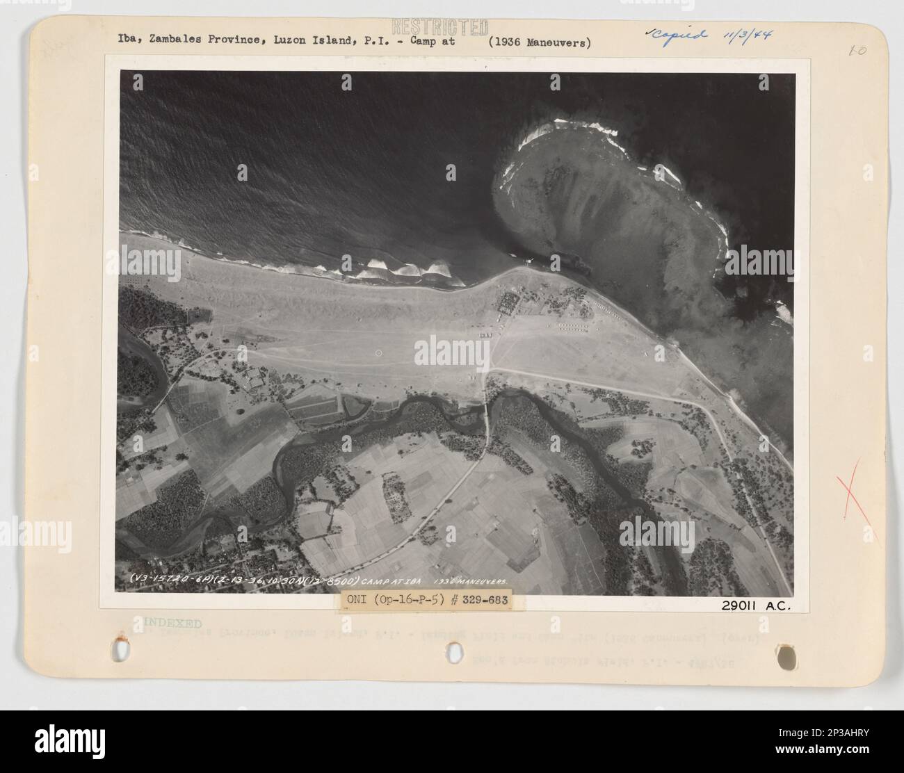 Landing Fields - Philippines - Iba, Aerial Photograph Stock Photo - Alamy