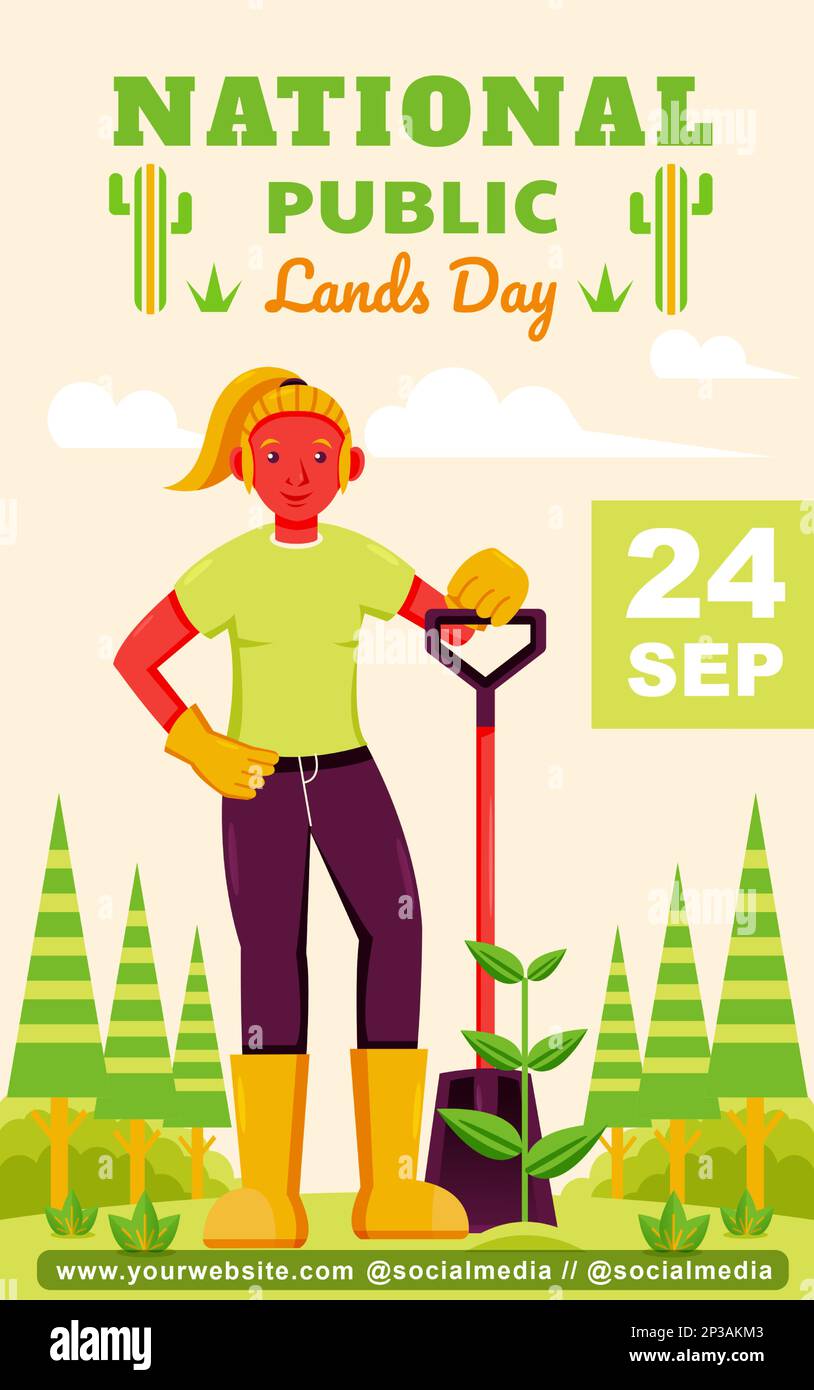 National Public Land Day, reforestation. Suitable for events Stock ...