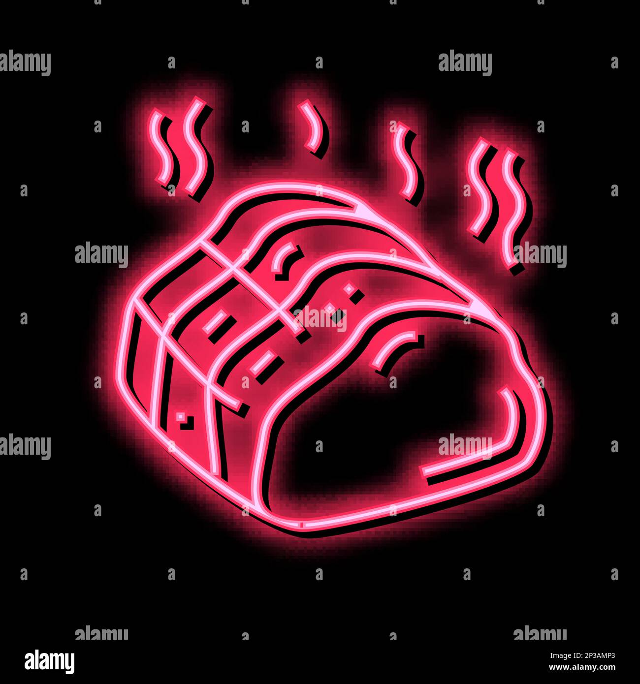 smoked meat neon glow icon illustration Stock Vector Image & Art - Alamy