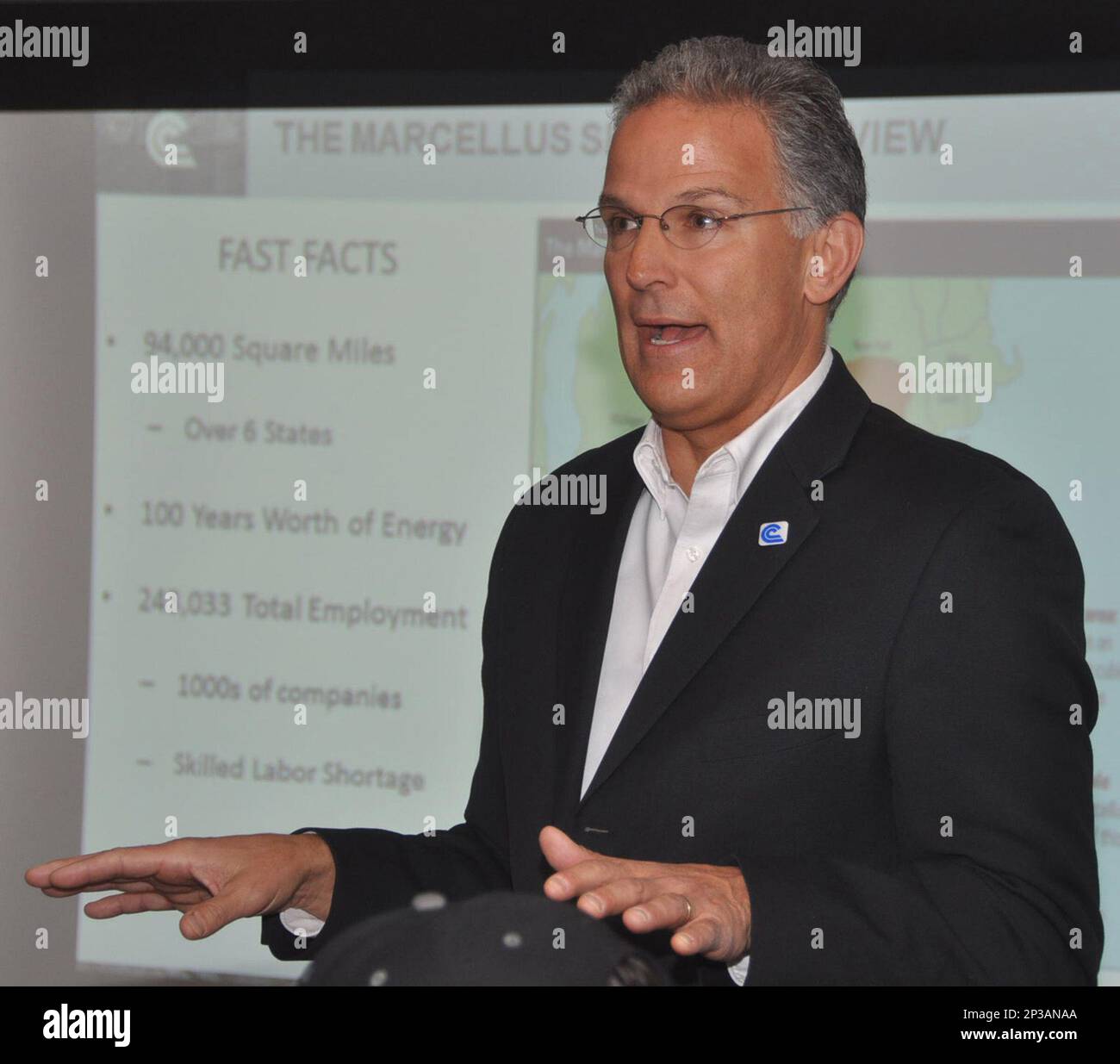 George Stark, external affairs coordinator with Cabot Oil and Gas ...