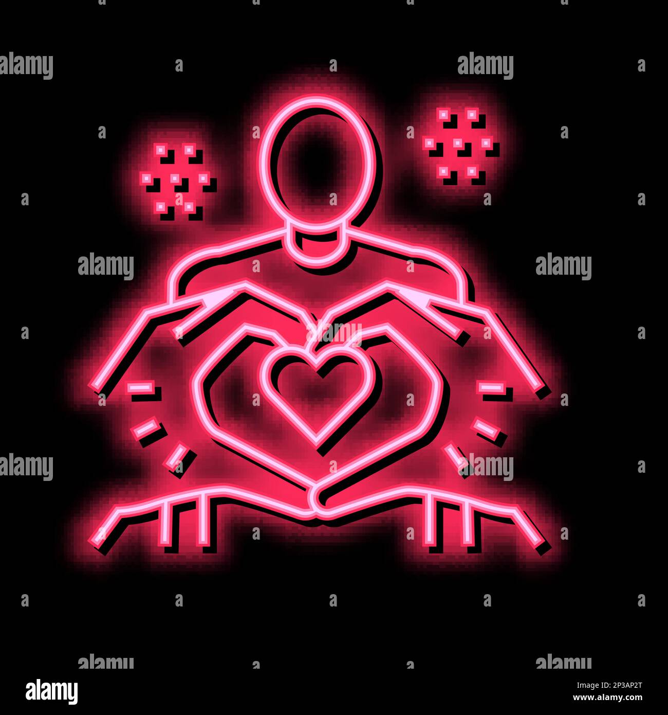 Respect neon Stock Vector Images - Alamy