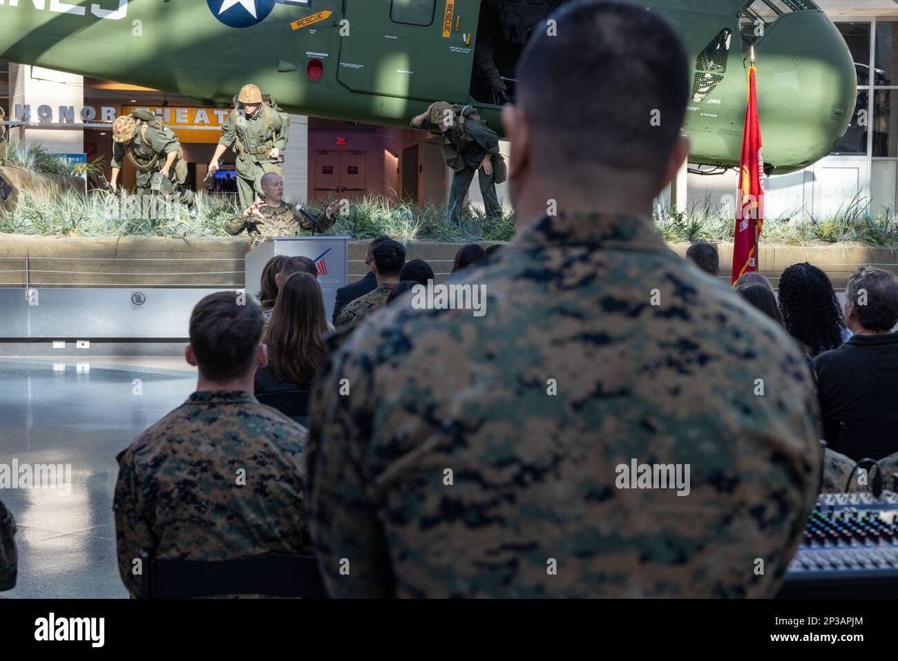 U.S. Marine Corps Lt. Colonel Adam Powers, an instructor at the USN ...