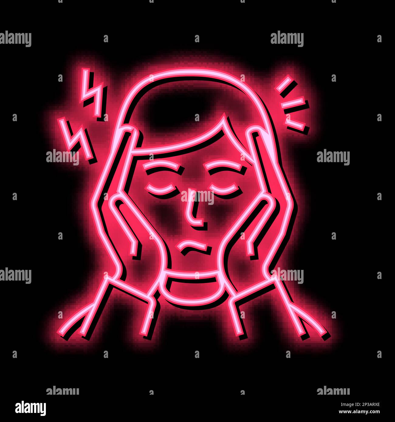 depression, nervous disorder color icon vector illustration Stock ...