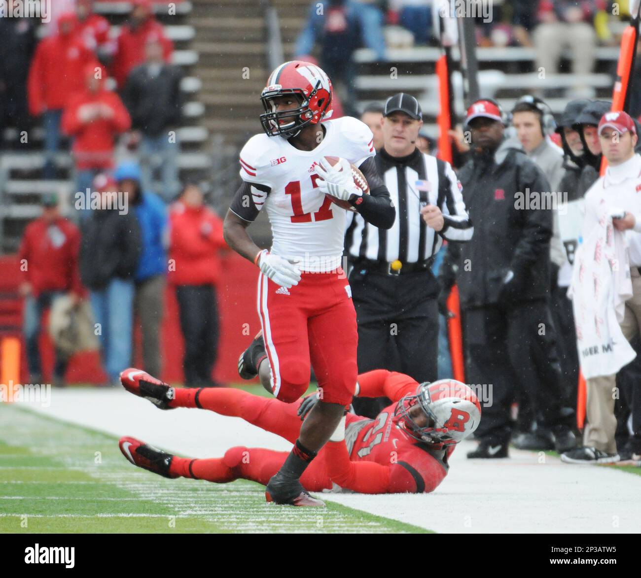 University of Wisconsin Badgers receiver George Rushing (17) during ...