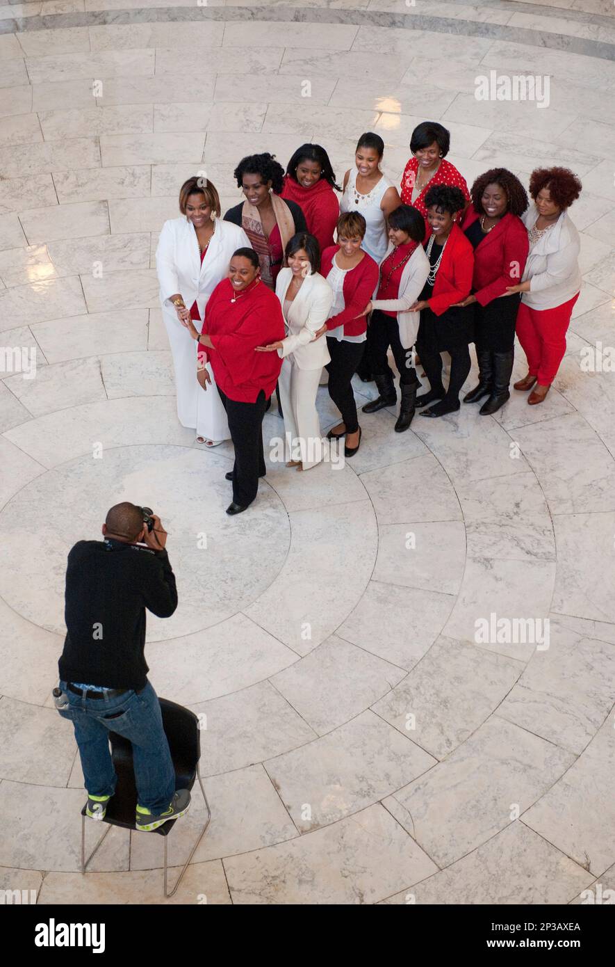 UNITED STATES - JANUARY 13: Hill staffers who are members of the Delta ...