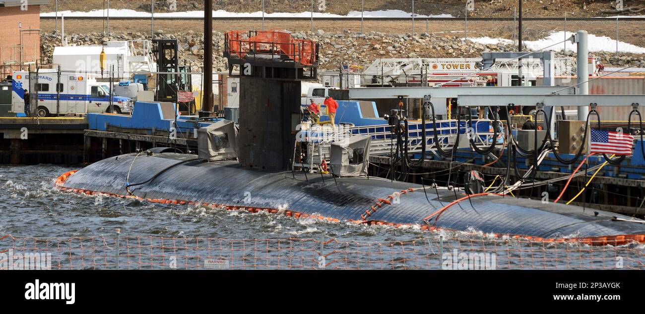 Firefighters from the Submarine Base Fire Department and surrounding ...