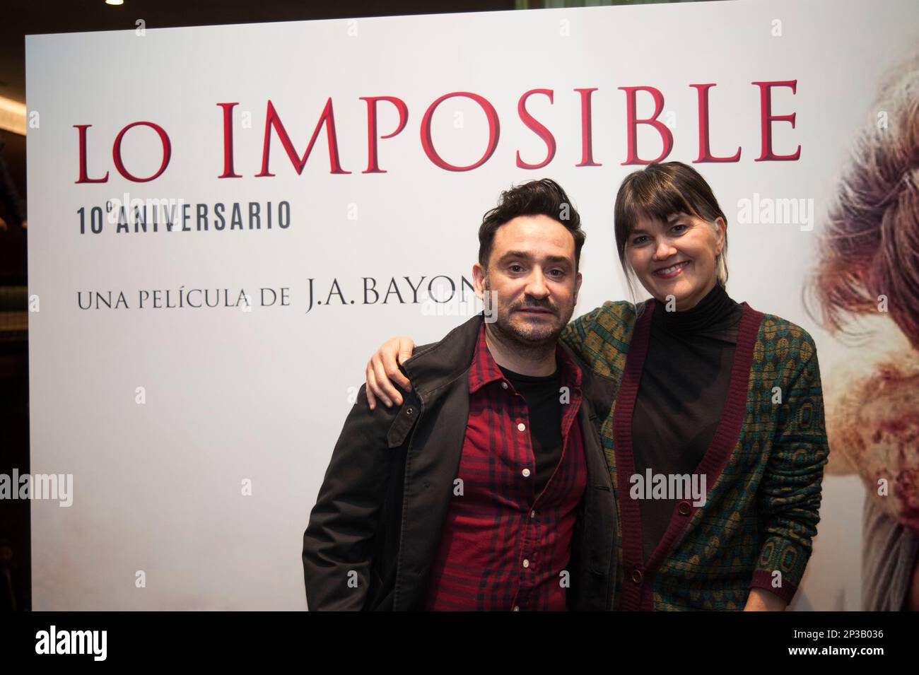 Film director Juan Antonio Bayona and doctor María Belón during a ...