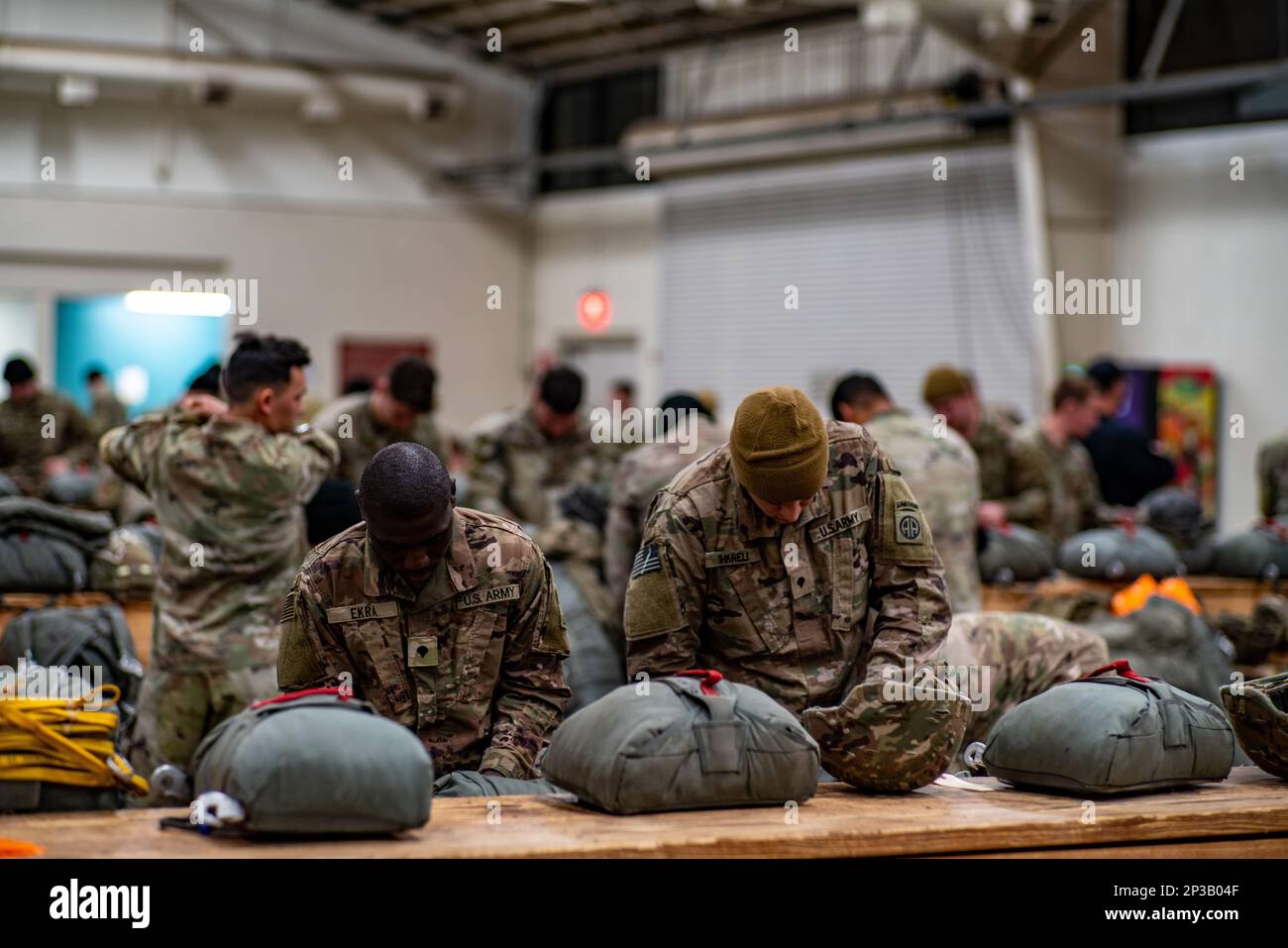 Paratroopers of the 2nd Brigade Combat Team, 82nd Airborne Division don ...