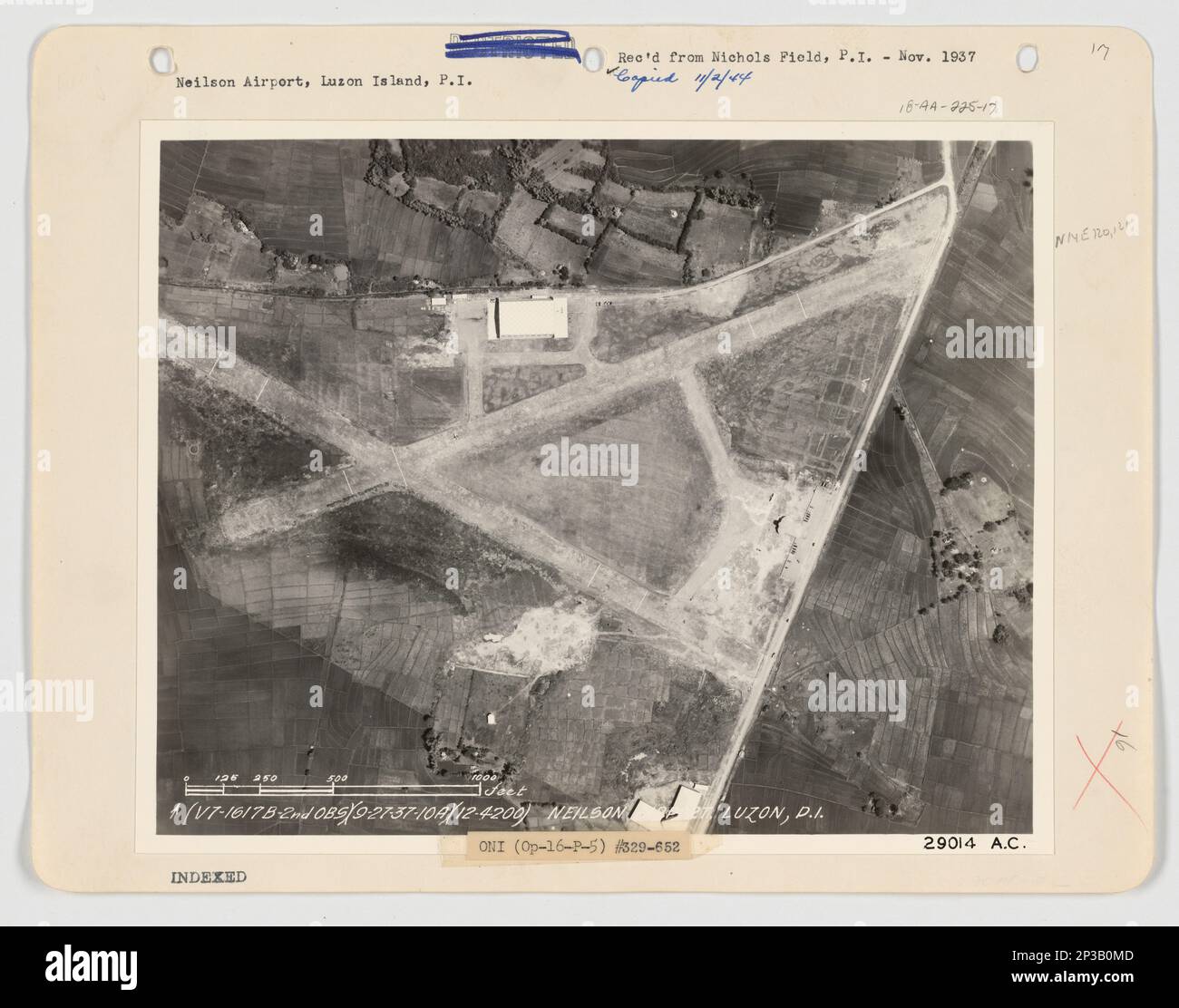 Landing Fields - Philippines - Neilson Airport, Aerial Photograph Stock ...