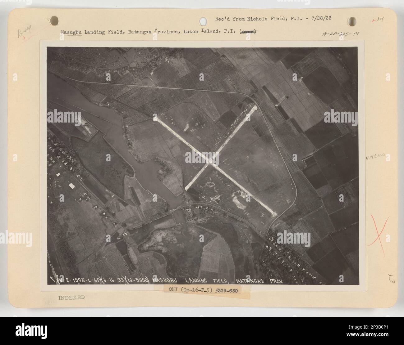 Landing Fields - Philippines - Nasugbu, Aerial Photograph Stock Photo ...