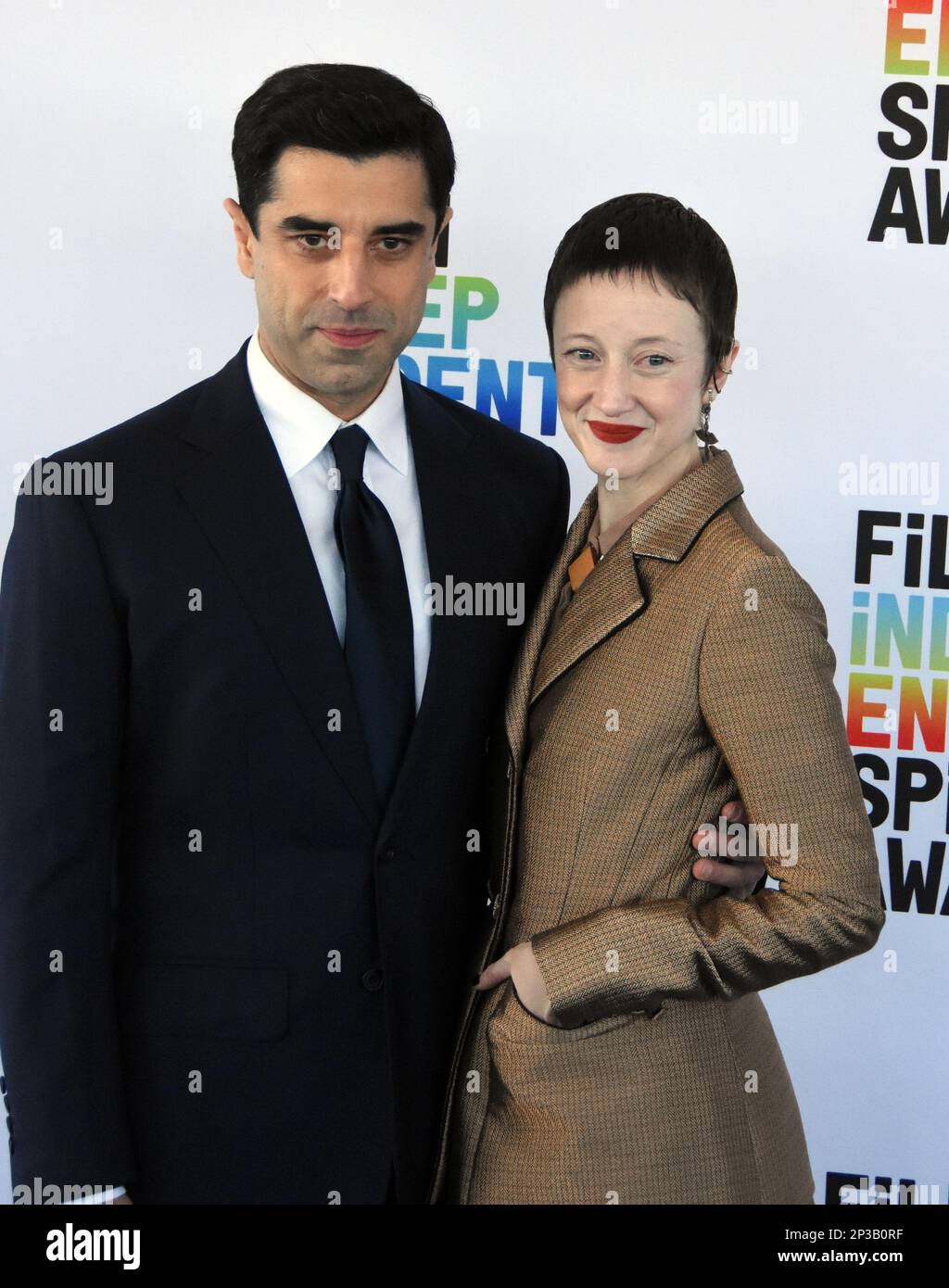 Santa Monica, California, USA 4th March 2023 Actor Karim Saleh and Actress Andrea Riseborough ...