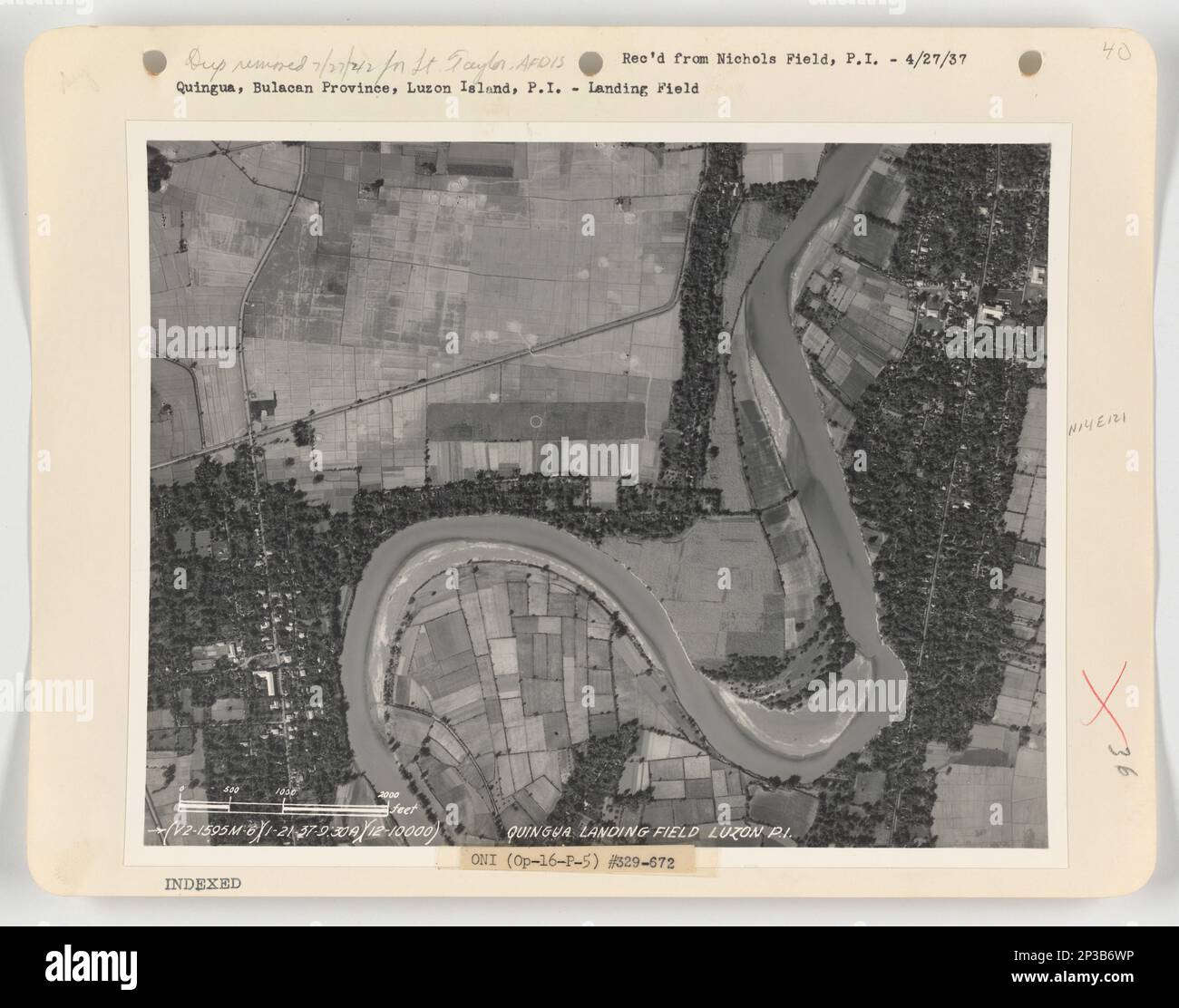 Landing Fields - Philippines - Quingua, Aerial Photograph Stock Photo ...