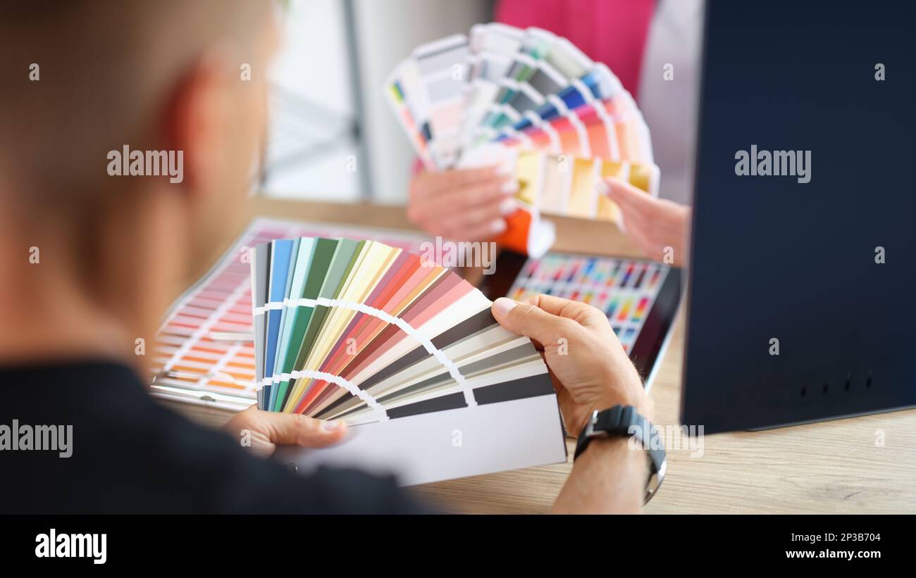 Paint swatch cards hi-res stock photography and images - Alamy