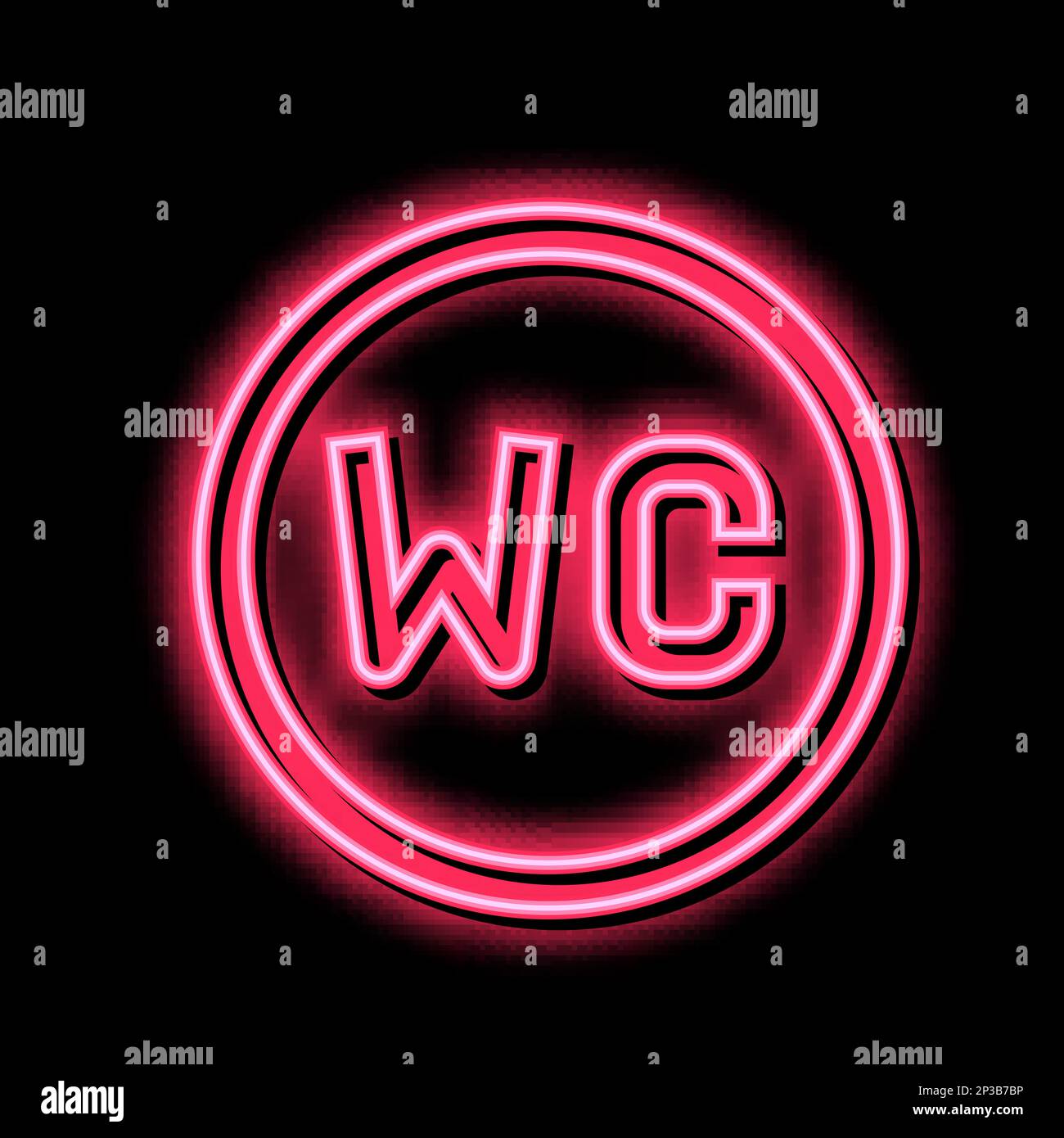 toilet sign color icon vector color illustration Stock Vector Image ...