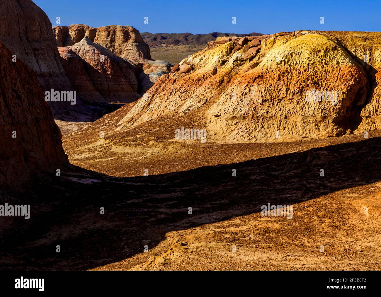 Breathtaking view of Multi-colored Bay, Gobi desert, Xinjiang ...