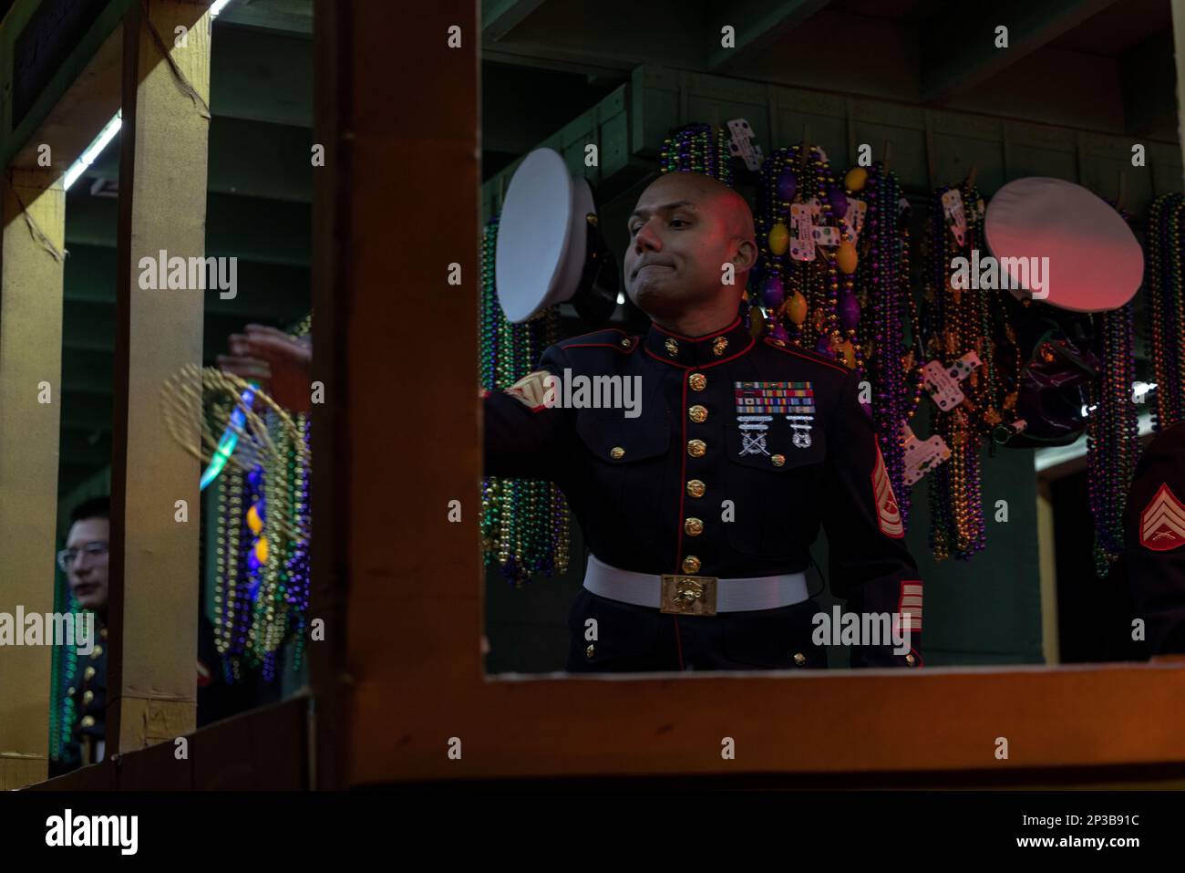 U.S. Marine Corps Gunnery Sgt. Robert Bacchus, with Marine Forces ...