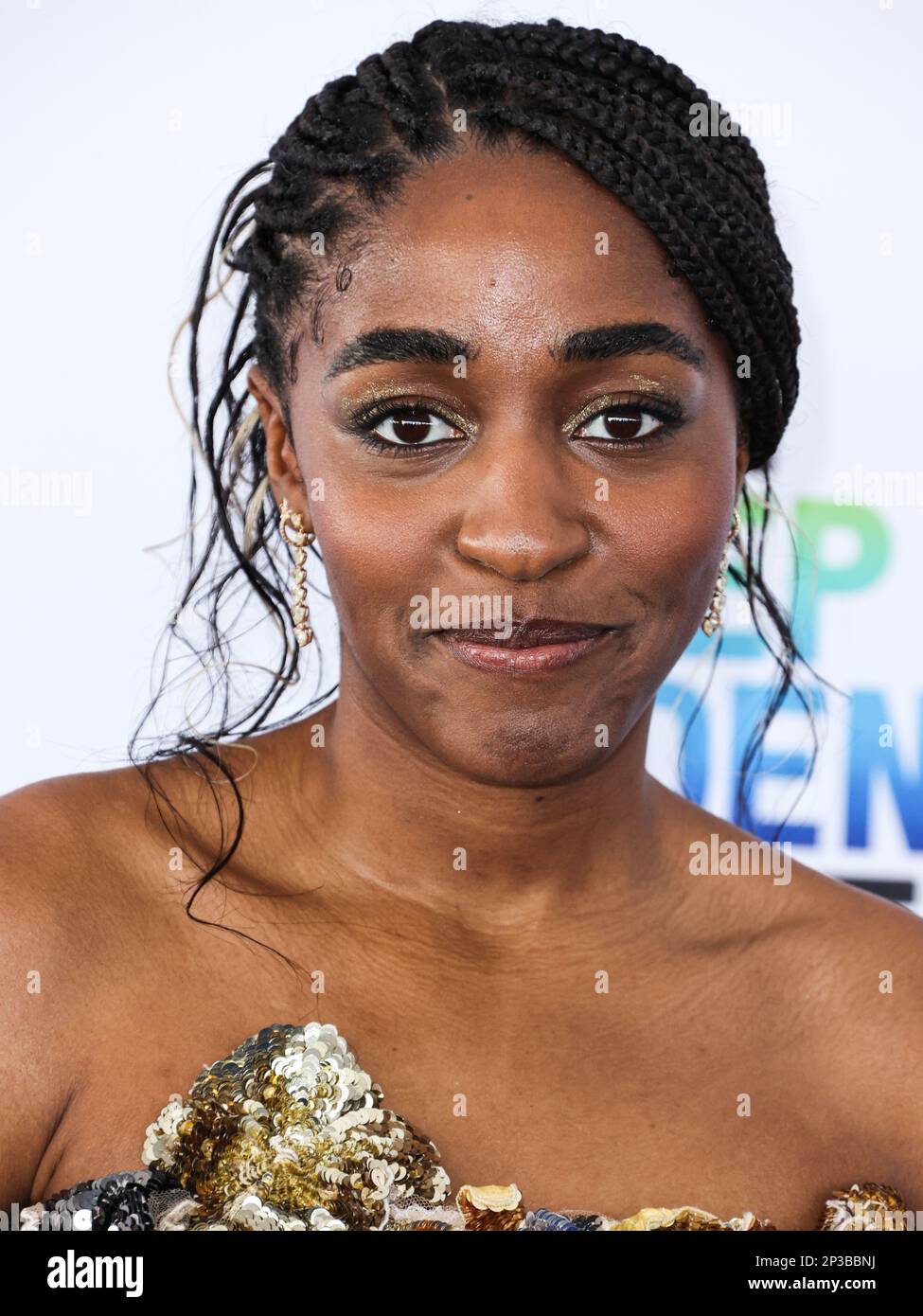 SANTA MONICA, LOS ANGELES, CALIFORNIA, USA - MARCH 04: Ayo Edebiri ...