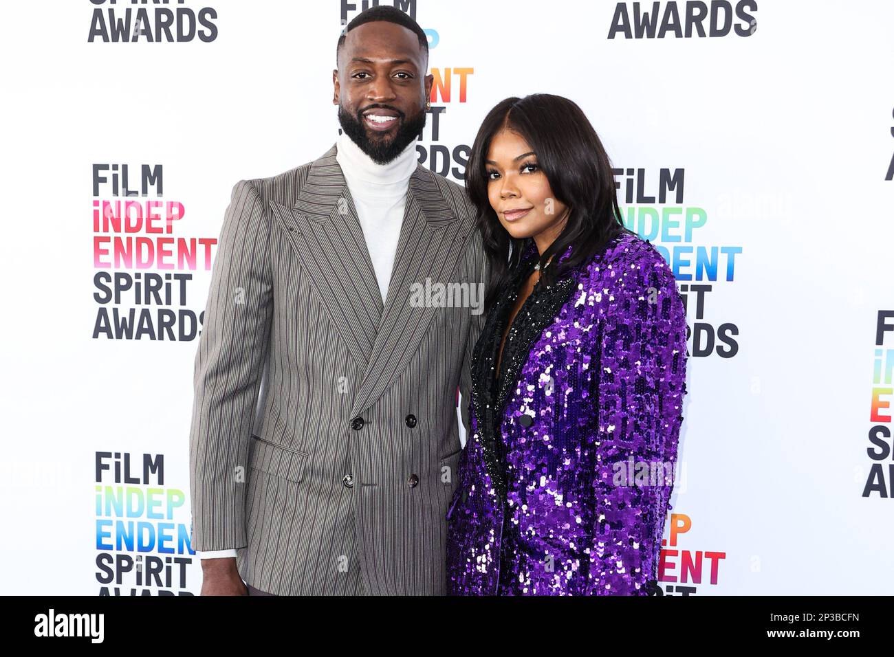 SANTA MONICA, LOS ANGELES, CALIFORNIA, USA - MARCH 04: Dwyane Wade and ...