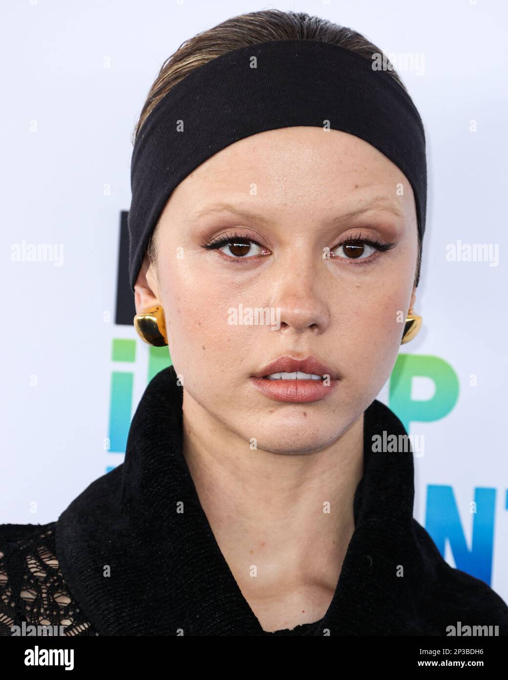 Mia goth arrives los angeles hi-res stock photography and images - Alamy