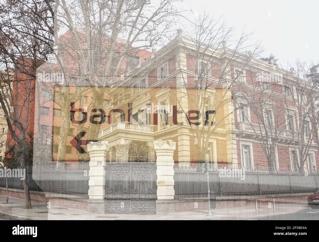 Bankinter offices in Paseo de la Castellana, on March 5, 2023, in ...