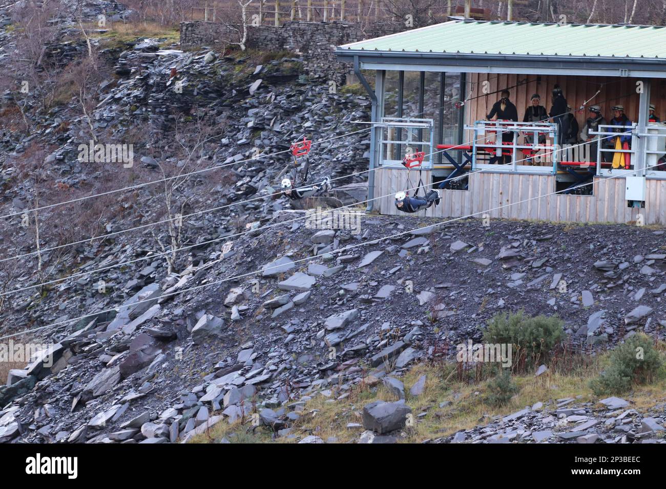 Zip World Penrhyn Quarry North Wales Stock Photo - Alamy