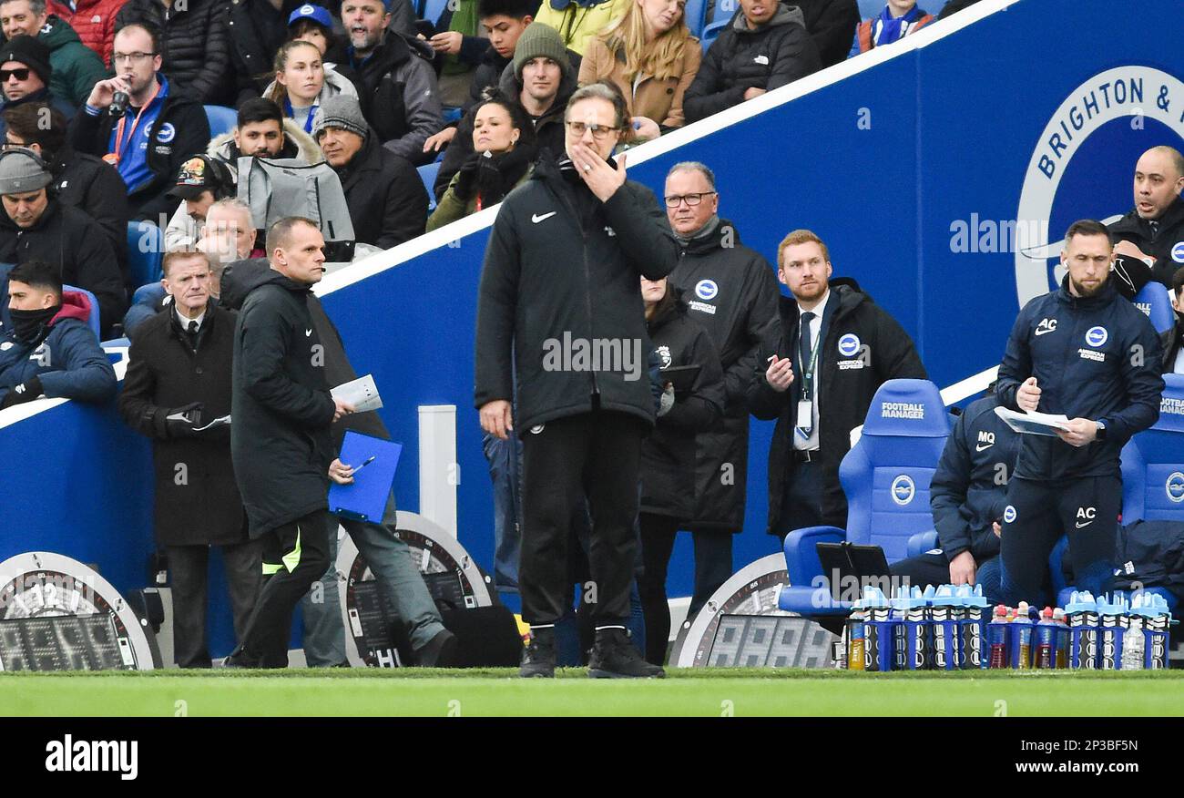 Brighton assistant head coach Andrea Maldera during the Premier League ...