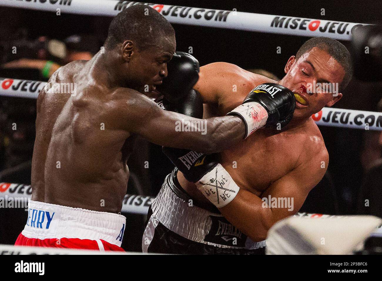 March 14, 2015 : Dierry Jean of Haiti and Carlos Manuel Reyes of ...