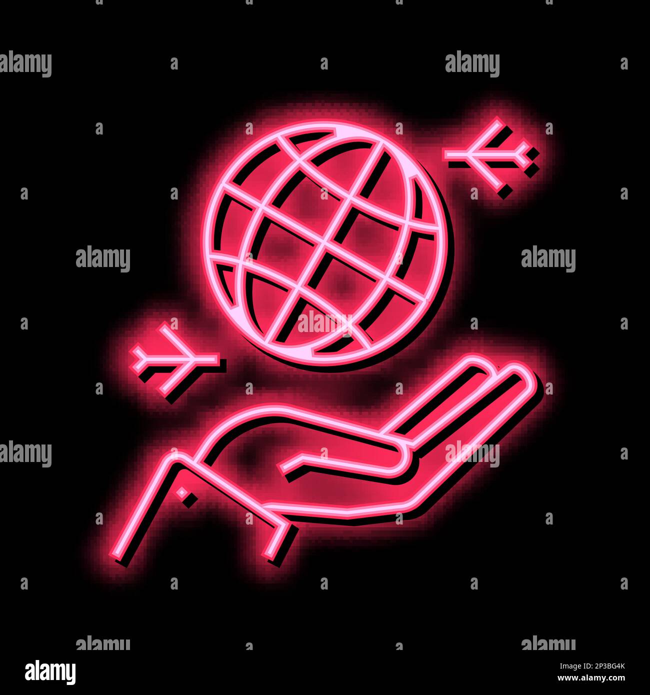 world travelling and remote work color icon vector illustration Stock ...