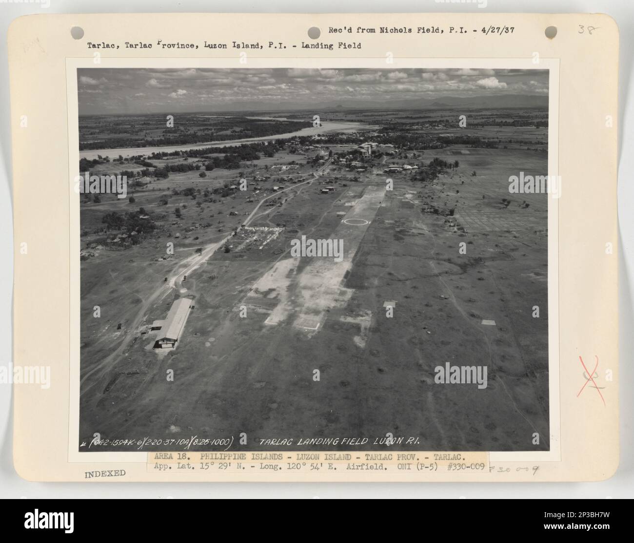 Landing Fields - Philippines - Luzon Island, Aerial Photograph Stock ...