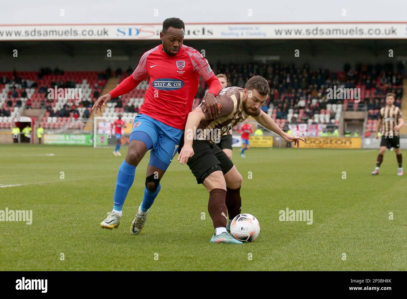 Myles Weston of Dagenham and Redbridge and Michael Duckworth of York ...