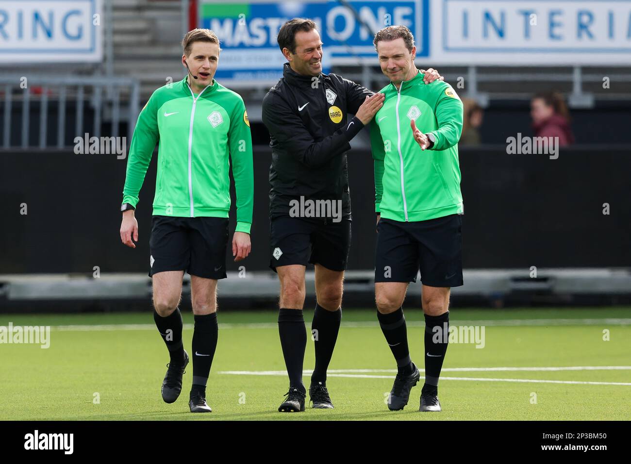 ROTTERDAM, NETHERLANDS - MARCH 5: Warming up of Assistent referee Joris ...