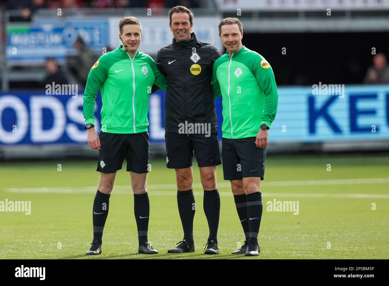 ROTTERDAM, NETHERLANDS - MARCH 5: Warming up of Assistent referee Joris ...