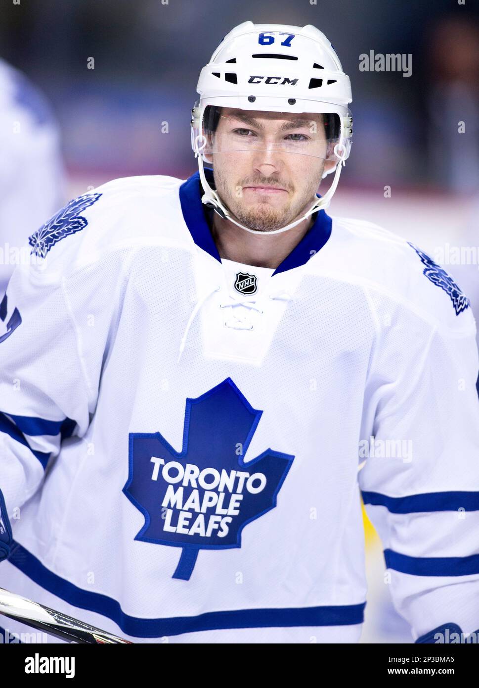 NHL profile photo on Toronto Maple Leafs' Brandon Kozun during a game ...