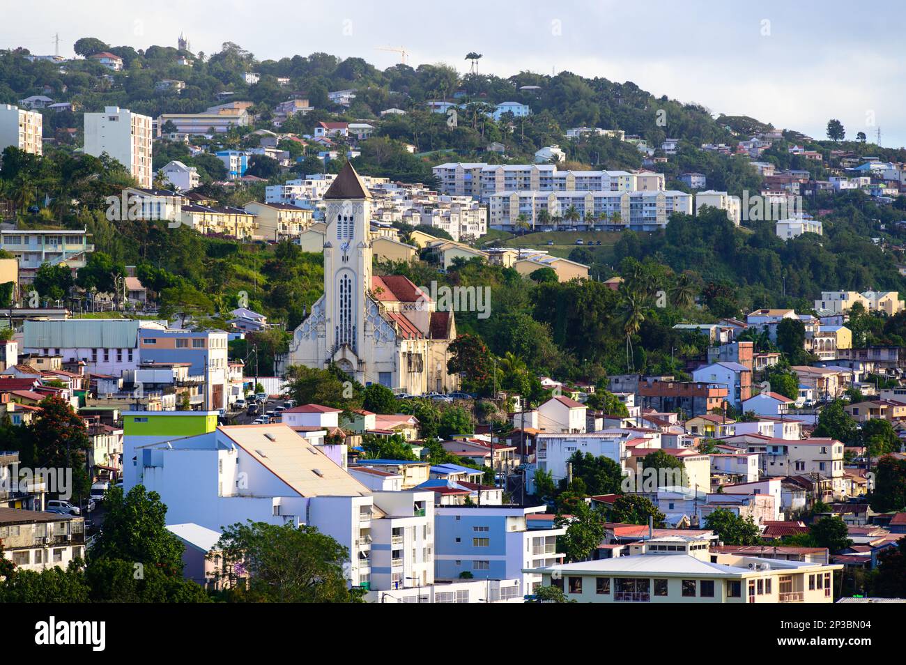 Fort-de-France, capital city of Martinique, French Caribbean Stock ...