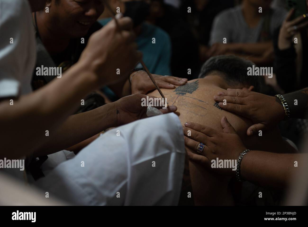 Nakhon Chai Si, Thailand. 04th Mar, 2023. Knowledgeable people make a ...