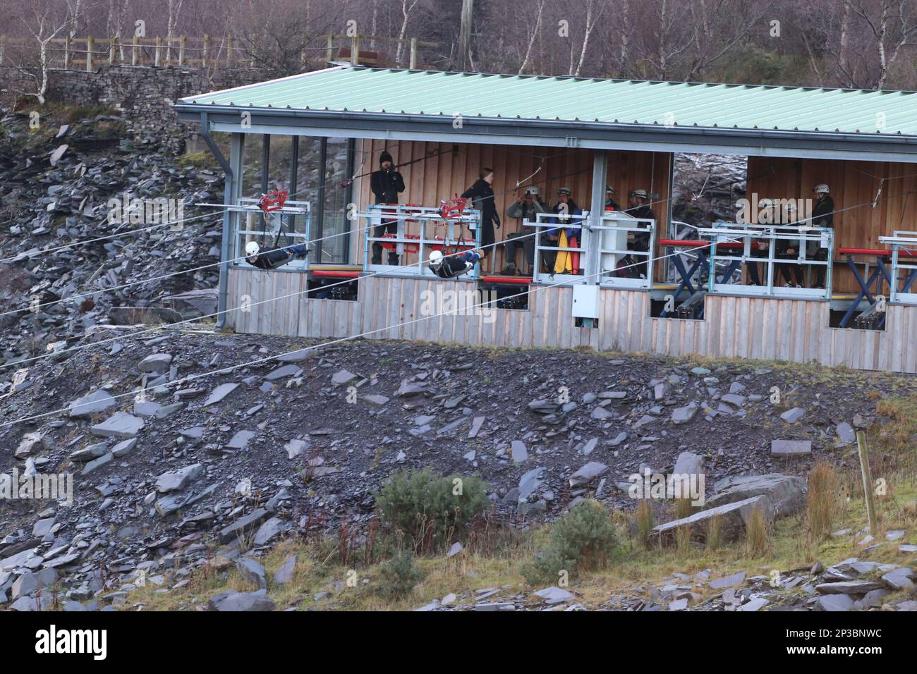 Zip World Penrhyn Quarry North Wales Stock Photo - Alamy