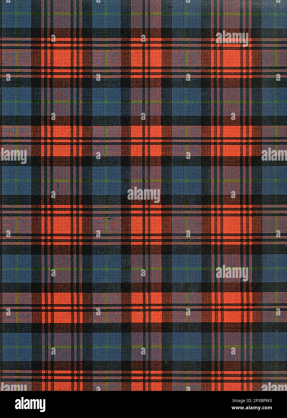 red and green Clan Maclachlan Tartan from the book ' A history of the ...