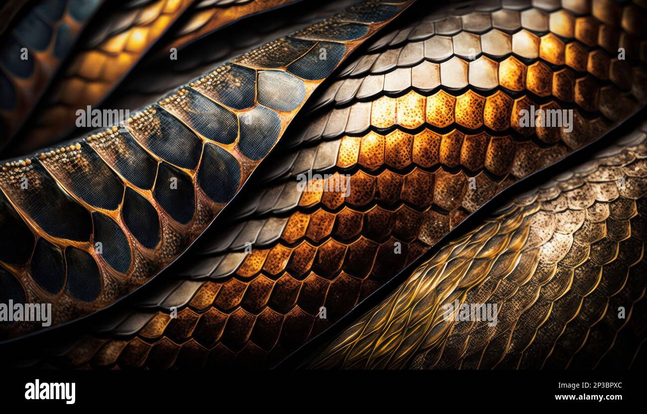 Close up macro view of Snake skin Stock Photo - Alamy