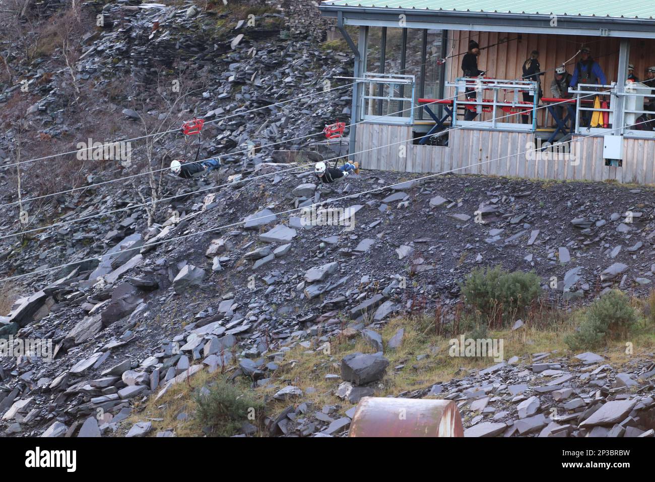 Zip World Penrhyn Quarry North Wales Stock Photo - Alamy