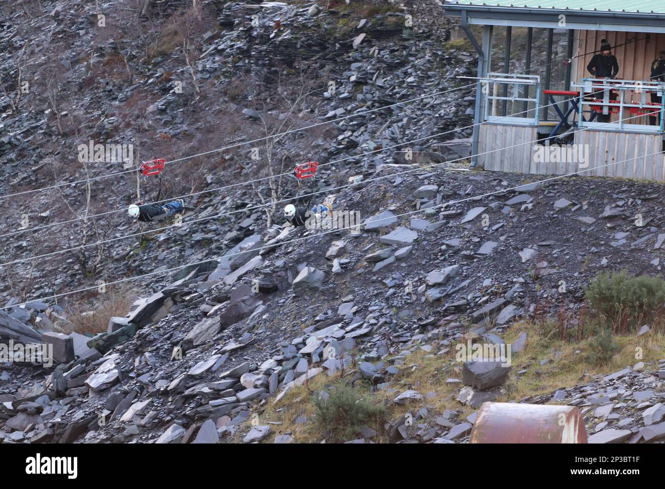 Zip World Penrhyn Quarry North Wales Stock Photo - Alamy