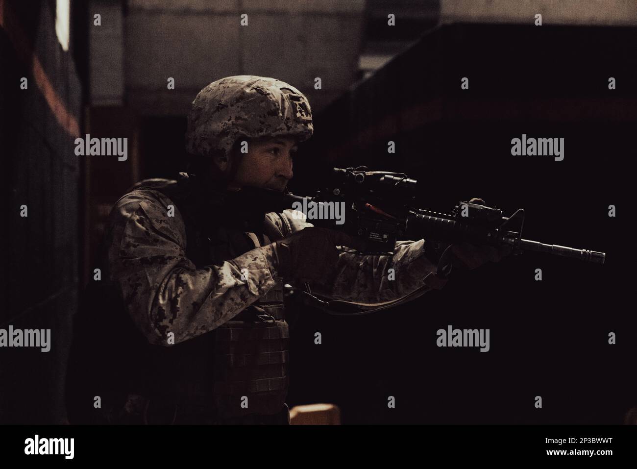 U.S. Navy Hospital Corpsman 3rd Class Ryan Abshear, with 2nd Assault ...