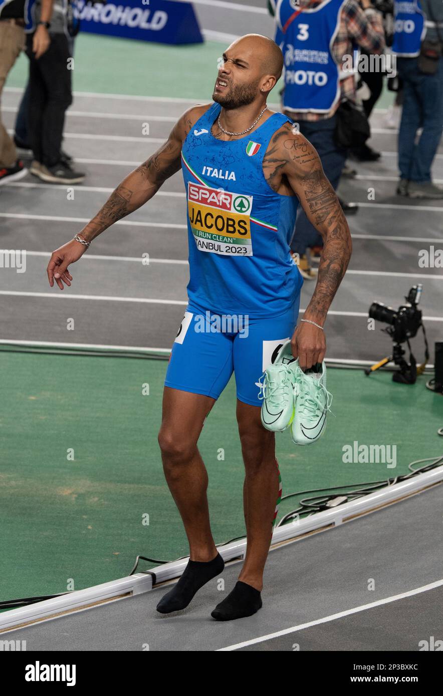 Istanbul, Turkey. 5th Mar 2023. Lamont Marcell Jacobsn of Italy ...