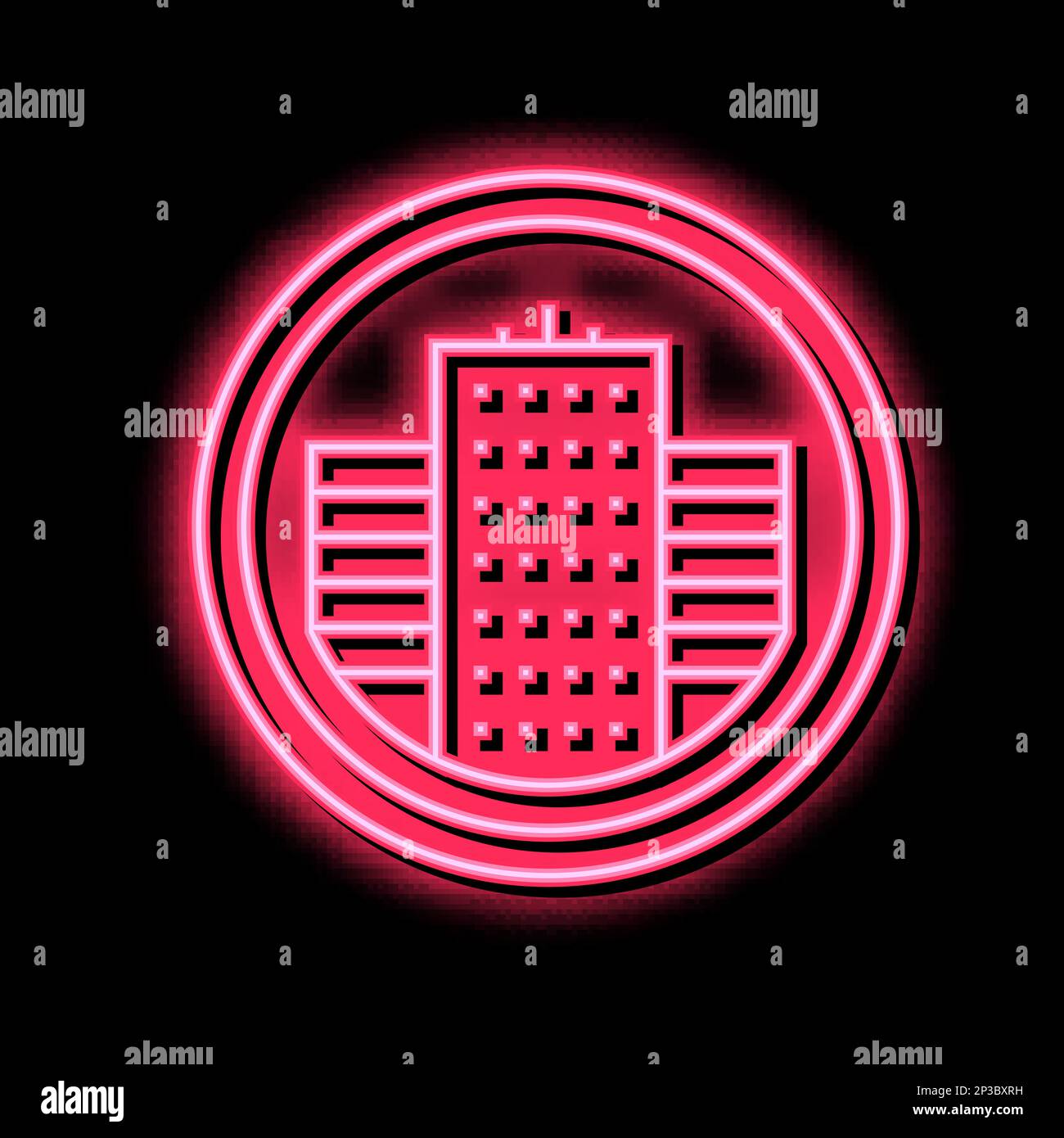 city business center sign color icon vector illustration Stock Vector ...