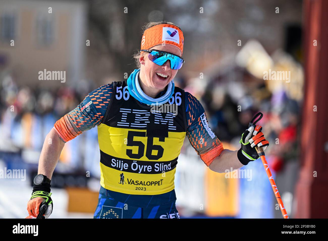Norway's Emilie Fleten wins the Vasaloppet women's class. Here at the ...