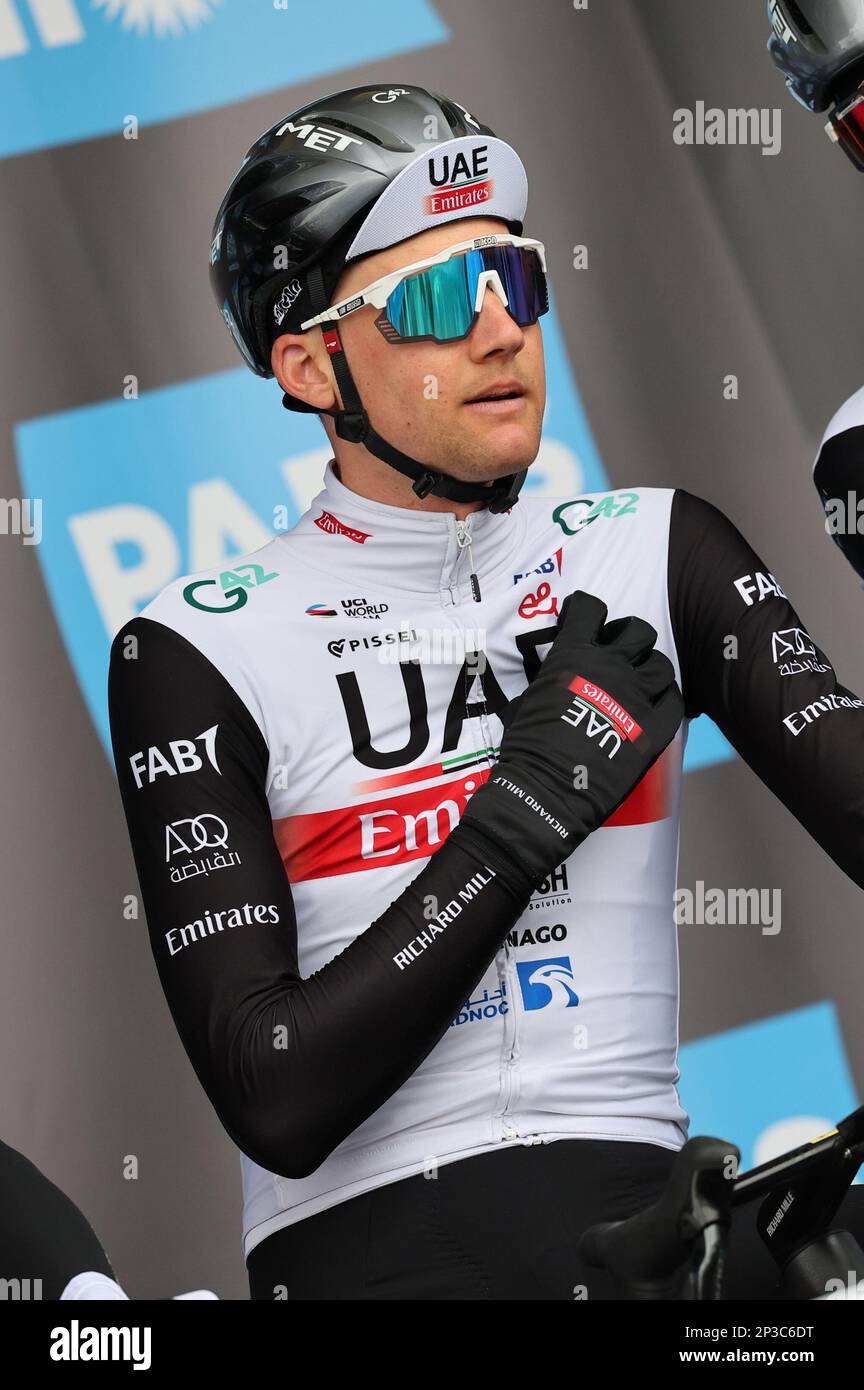 Belgian Tim Wellens of UAE Team Emirates pictured at the team ...