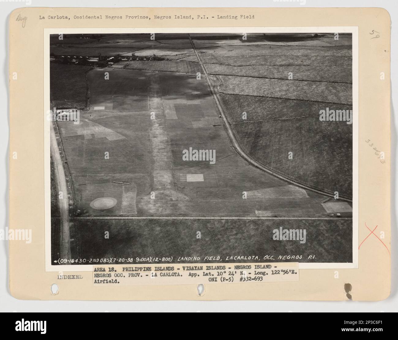 Landing Fields - Philippines - Negros Island, Aerial Photograph Stock ...