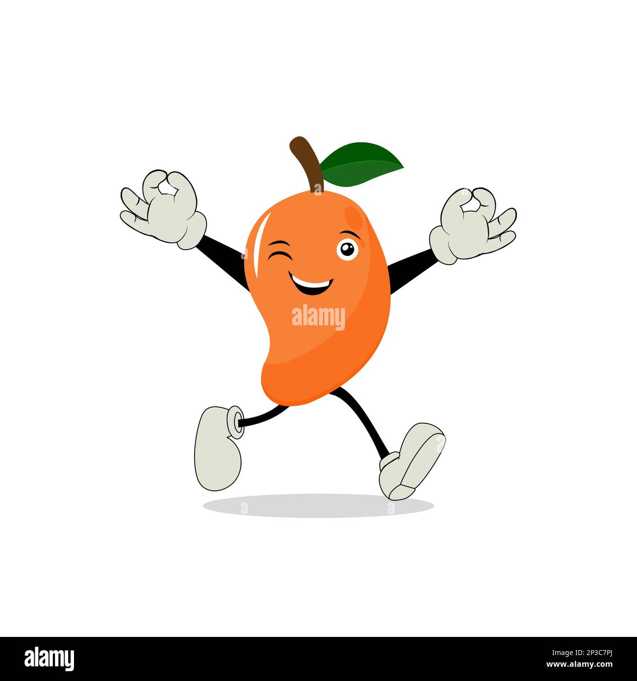 Mango character design. Kawaii mango characters vector illustration of ...