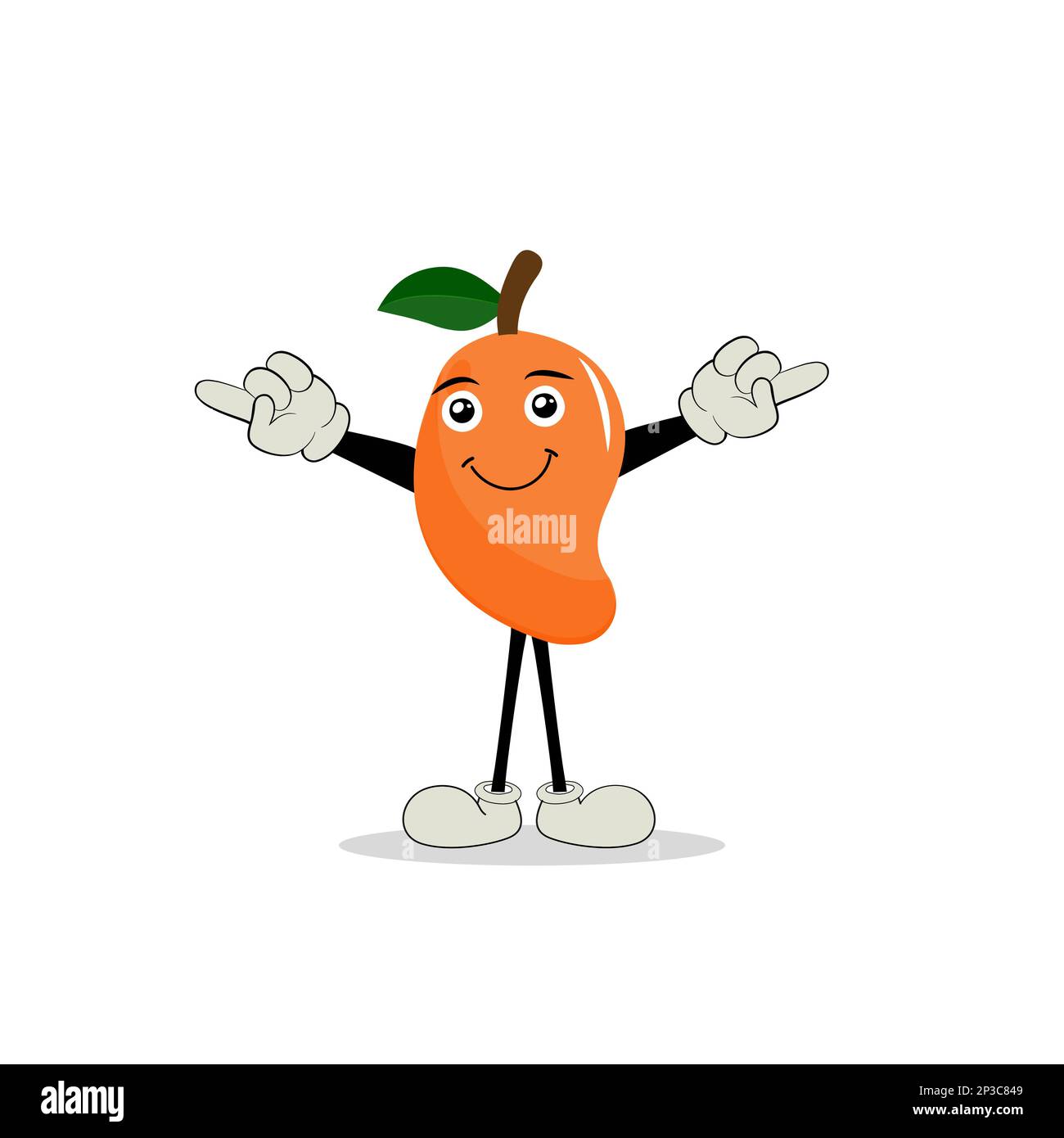 Mango character design. Kawaii mango characters vector illustration of ...