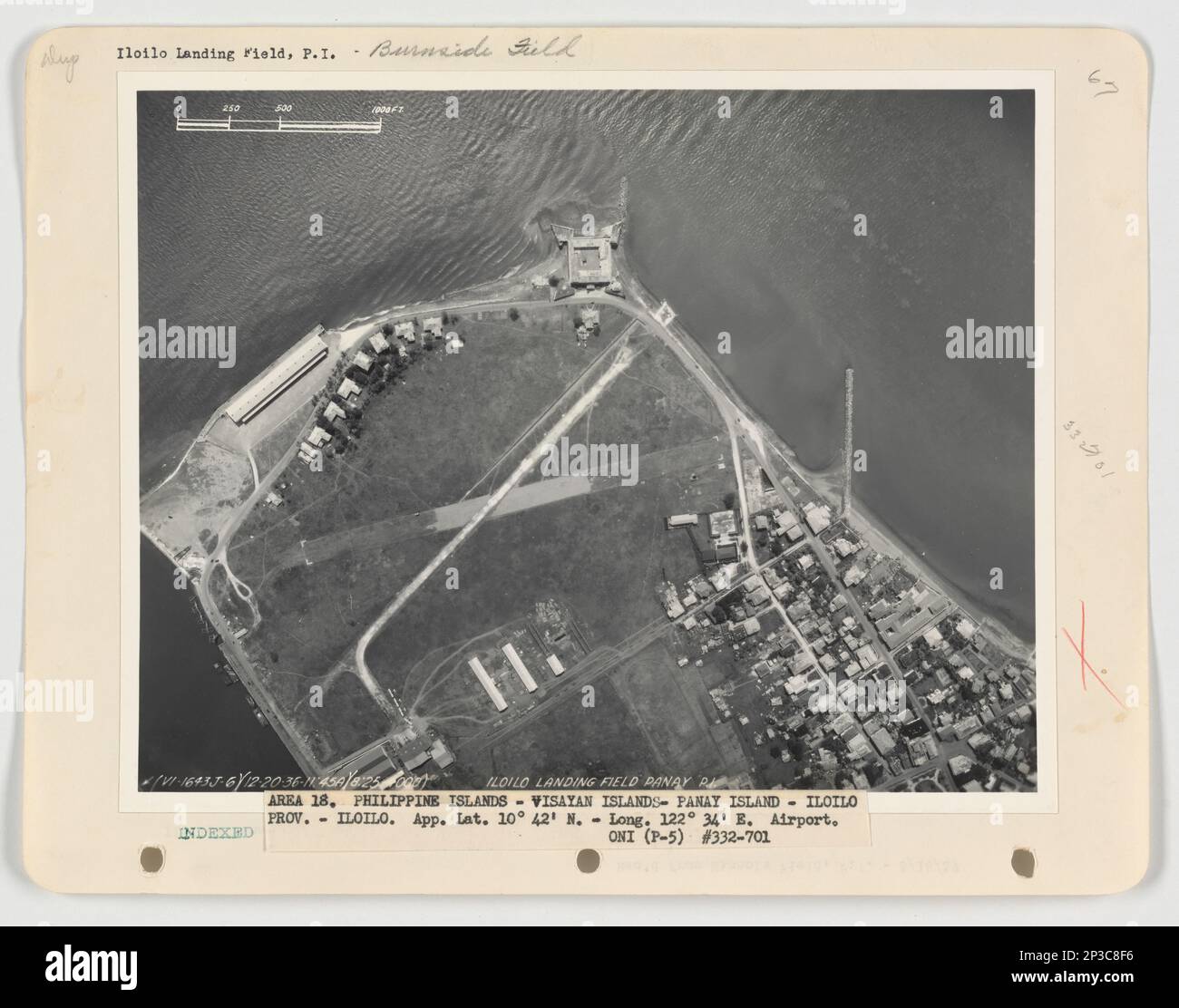 Landing Fields - Philippines - Panay Island, Aerial Photograph Stock ...